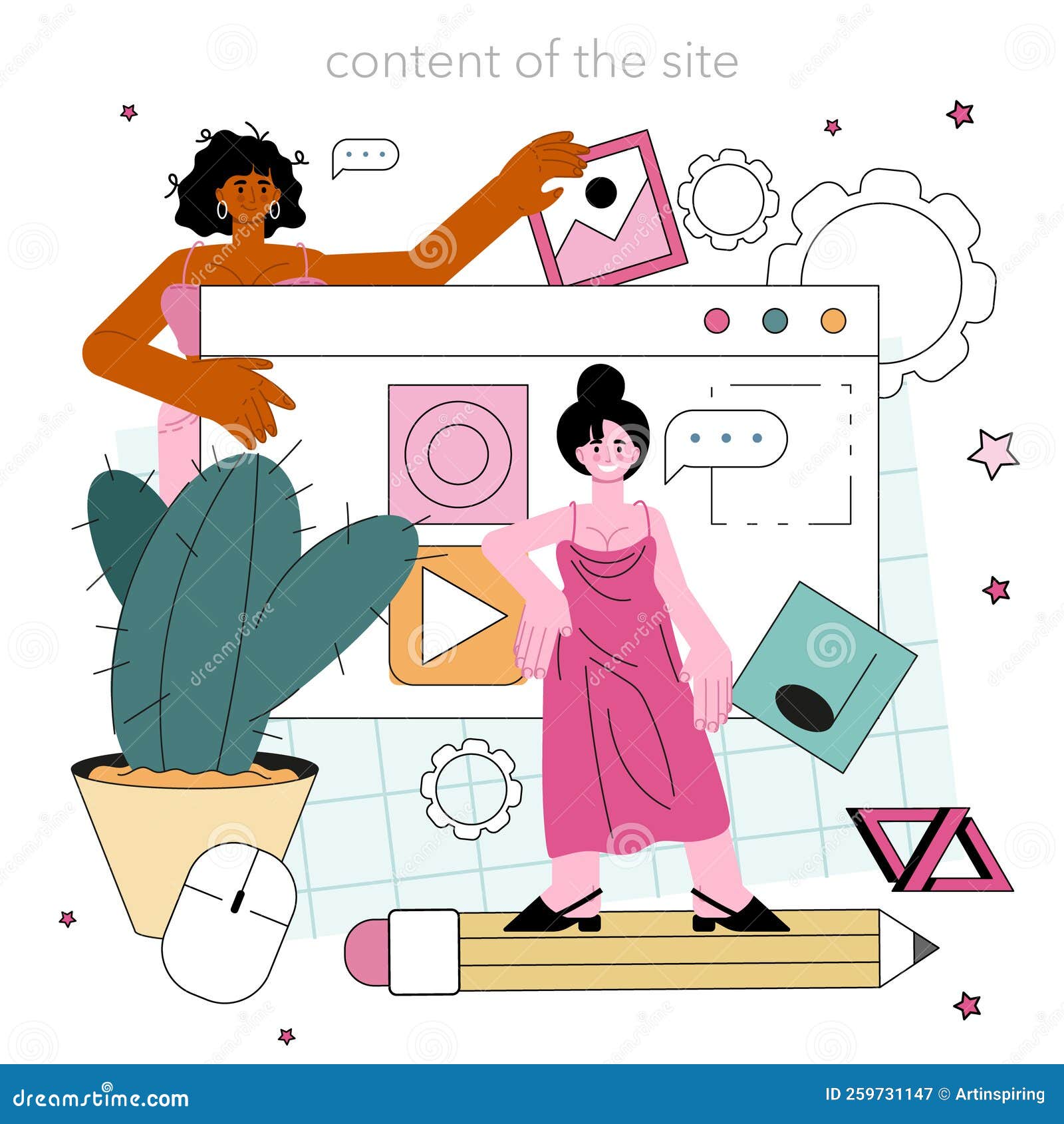 Website Programming. Content Management System Stock Vector ...