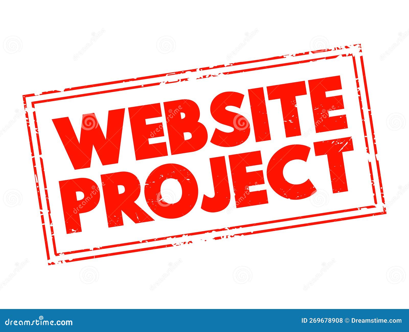 Website Project Text Concept Stamp for Presentations and Reports Stock ...