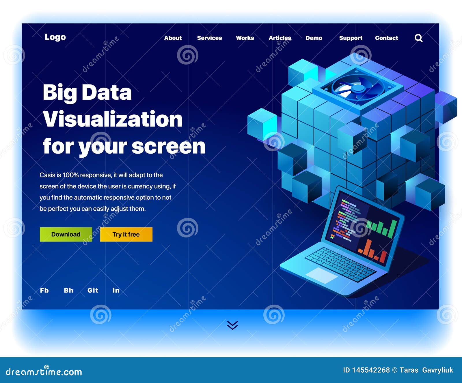 Website Providing the Service of Big Data Visualization for Your Screen ...