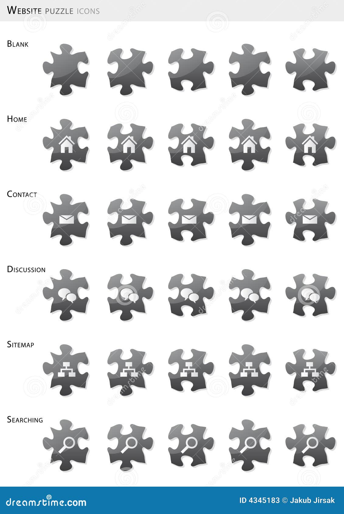 Puzzle Icons Set - Complete And Incomplete Cartoon Vector ...