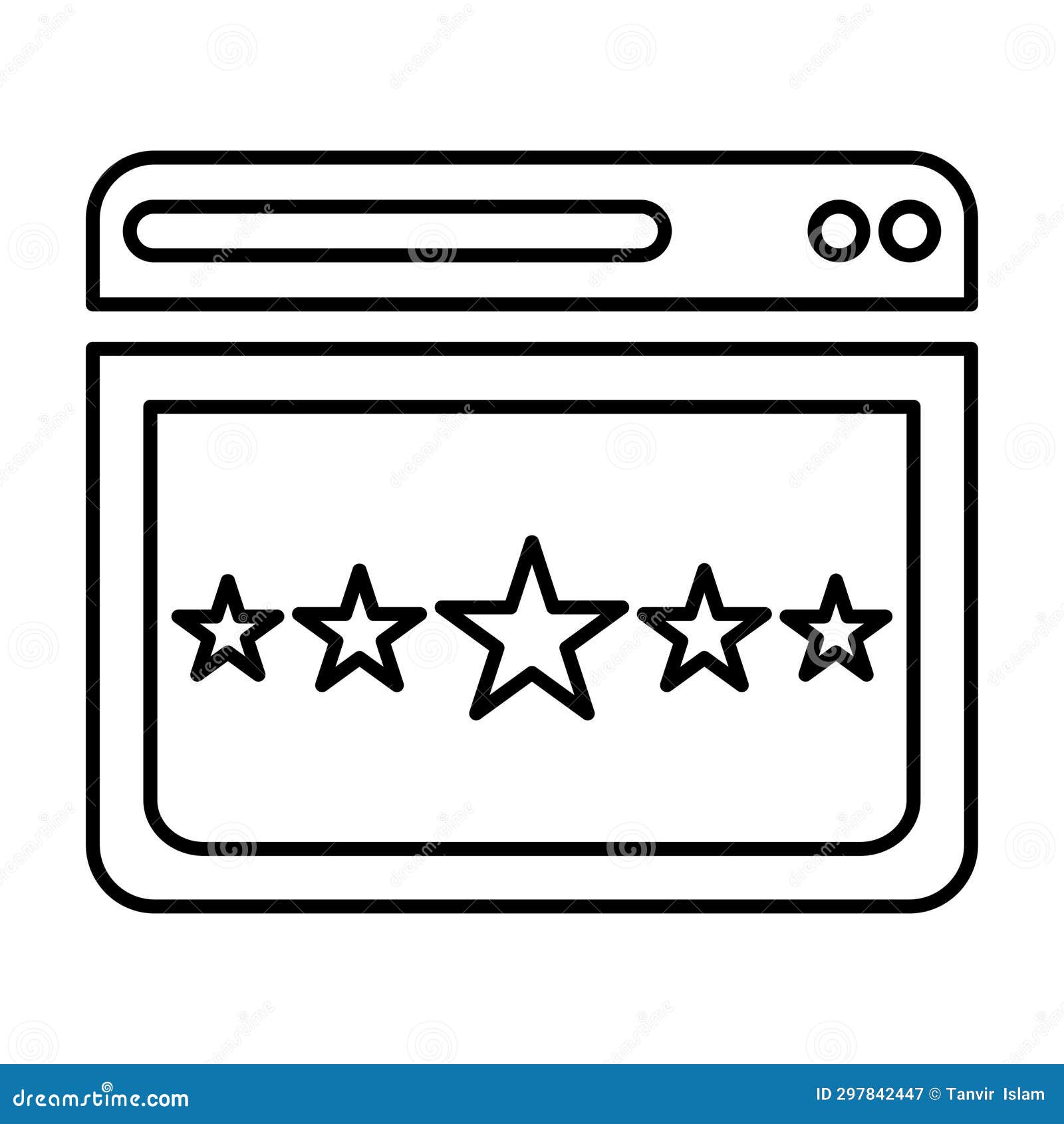 Website Rate Icon in Outline Style Stock Vector - Illustration of icon ...
