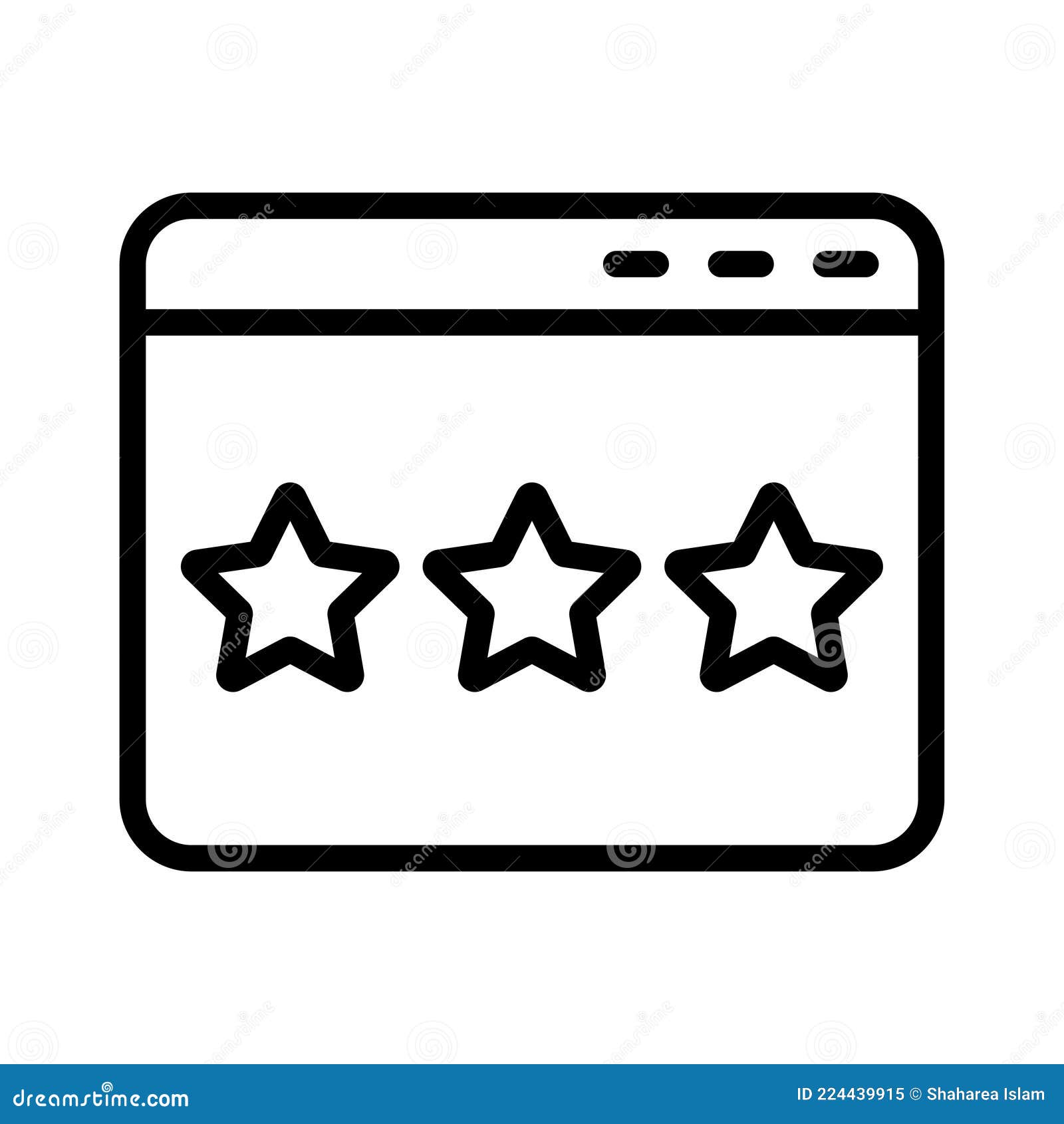 Website rating icon stock vector. Illustration of meticulously - 224439915