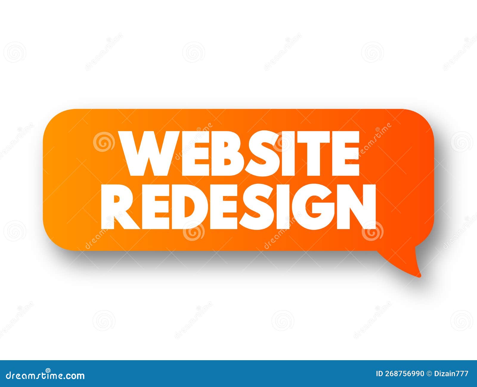 Website Redesign Text Message Bubble, Concept Background Stock ...