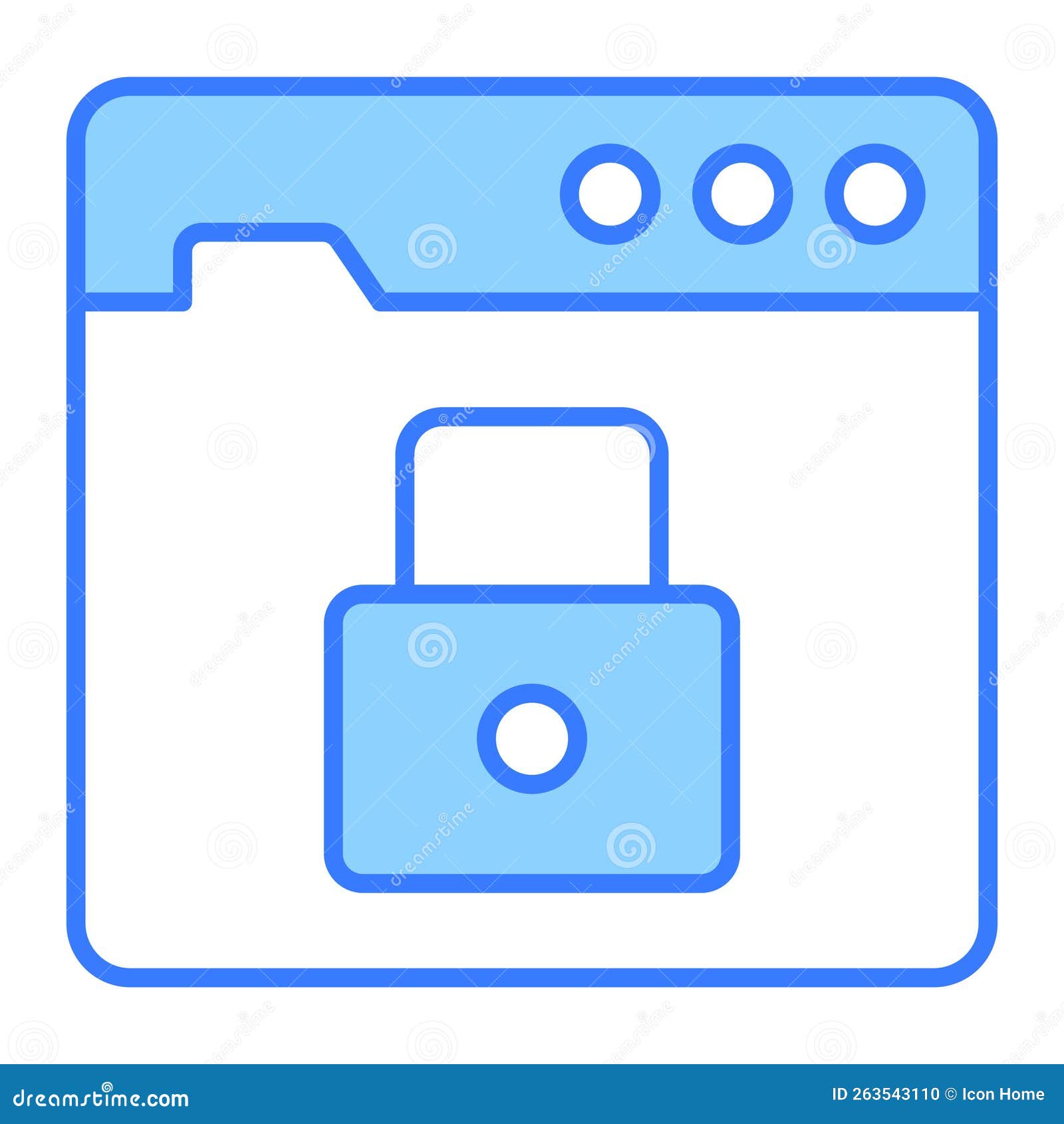 Website Security Icon Modern Illustration Stock Vector - Illustration ...