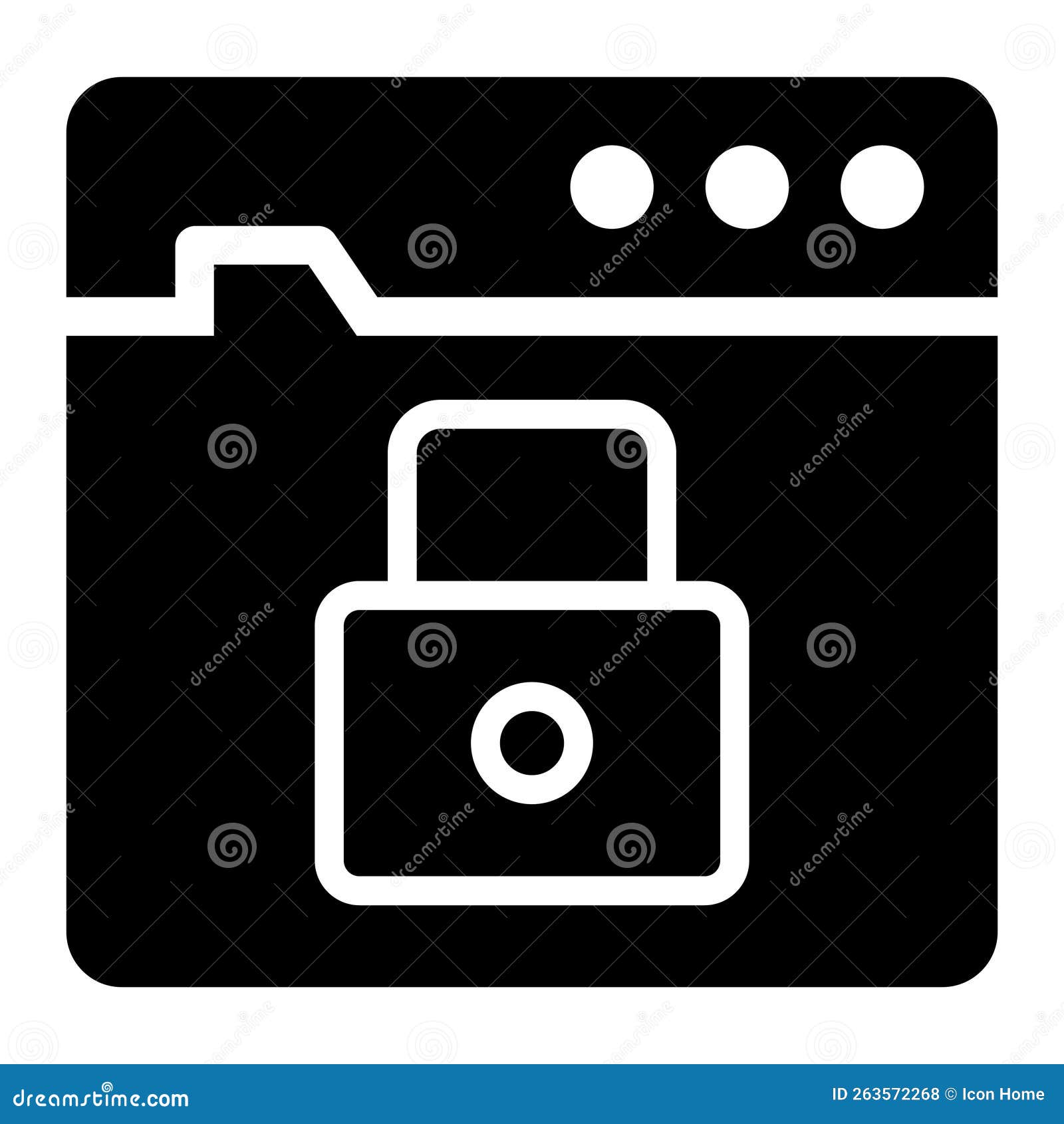 Website Security Icon Modern Illustration Stock Vector - Illustration ...
