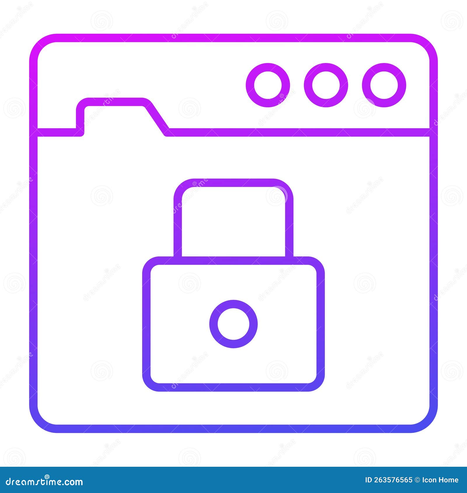 Website Security Icon Modern Illustration Stock Vector - Illustration ...