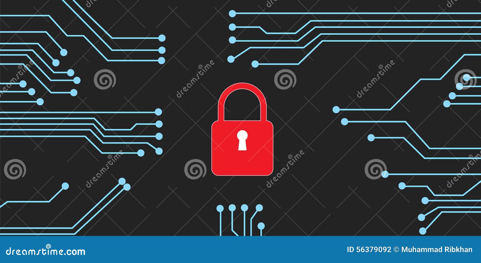 Website security stock vector. Illustration of padlock - 56379092