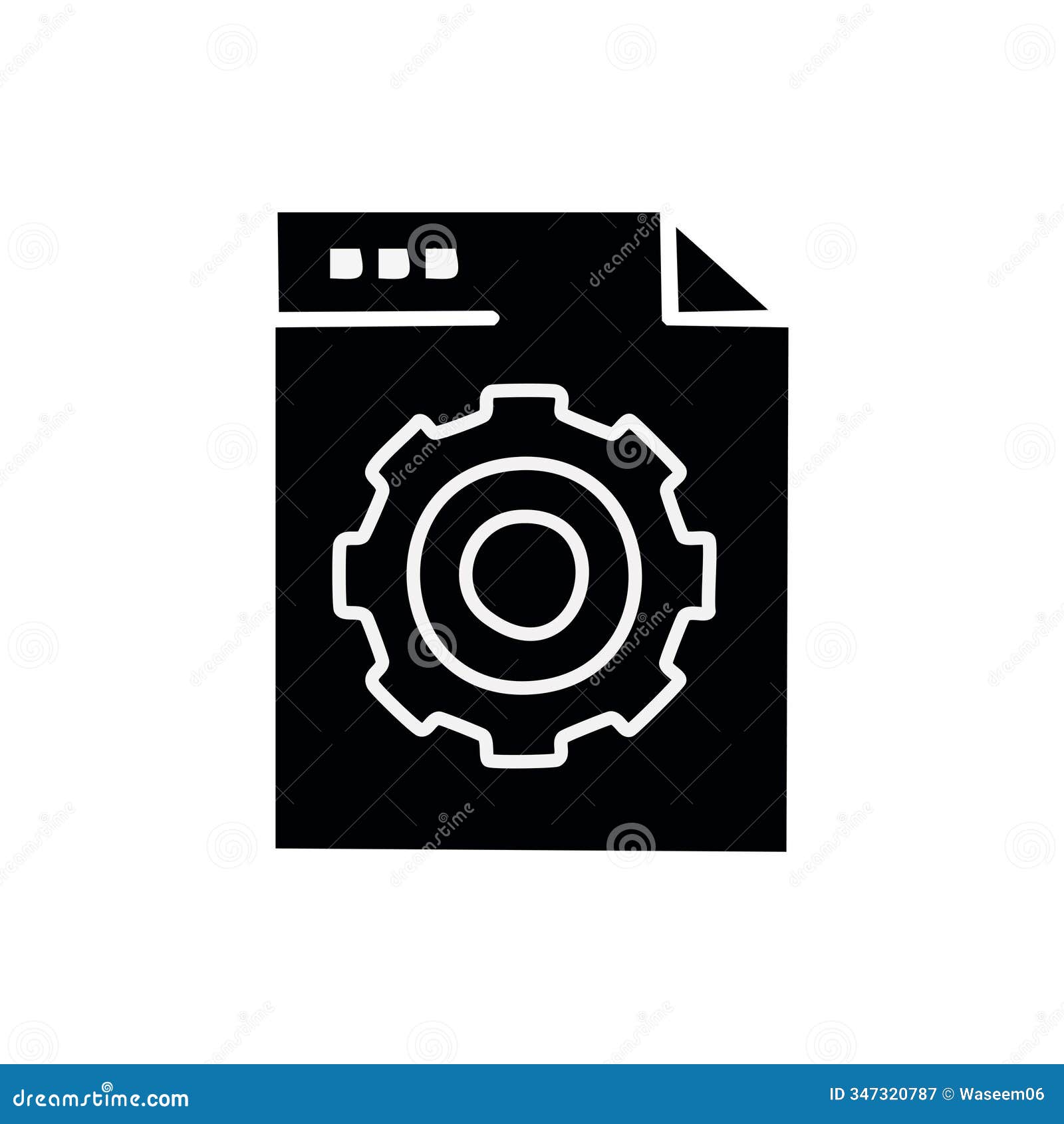 Website Settings Black Icon, Concept Illustration, Vector Flat Symbol ...