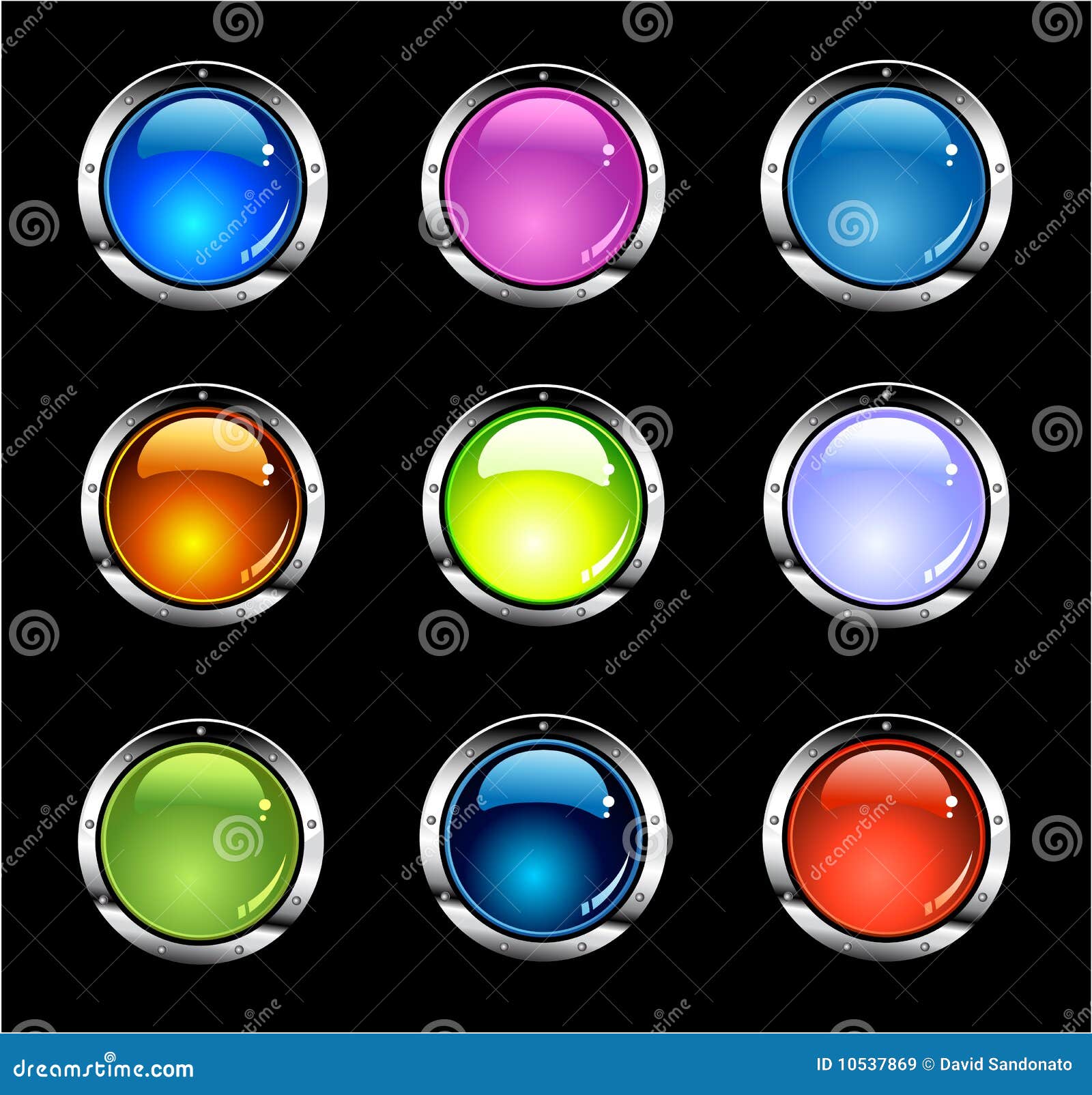 Website Shiny Buttons stock illustration. Illustration of beautiful ...