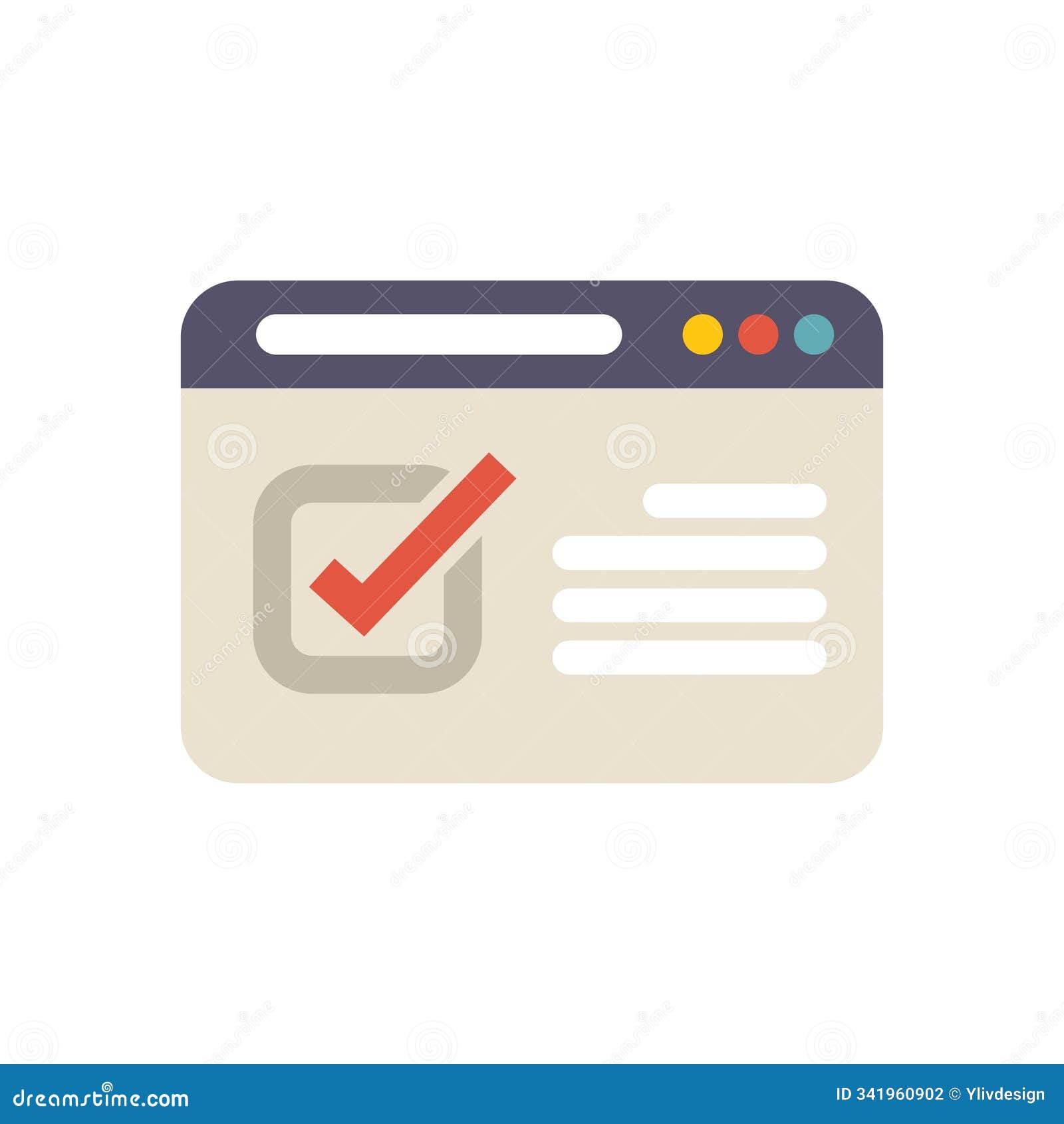 Website Showing Checkmark in Checkbox for Completing Online Form Stock ...