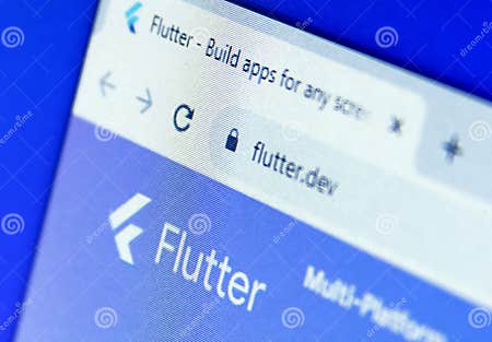 Flutter Software Company Logo Editorial Stock Image - Image of code ...