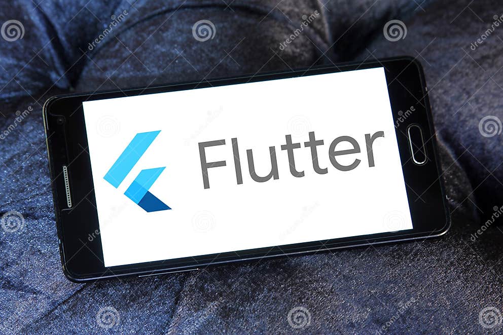 Flutter Software Company Logo Editorial Image - Image of online, open: 298520765