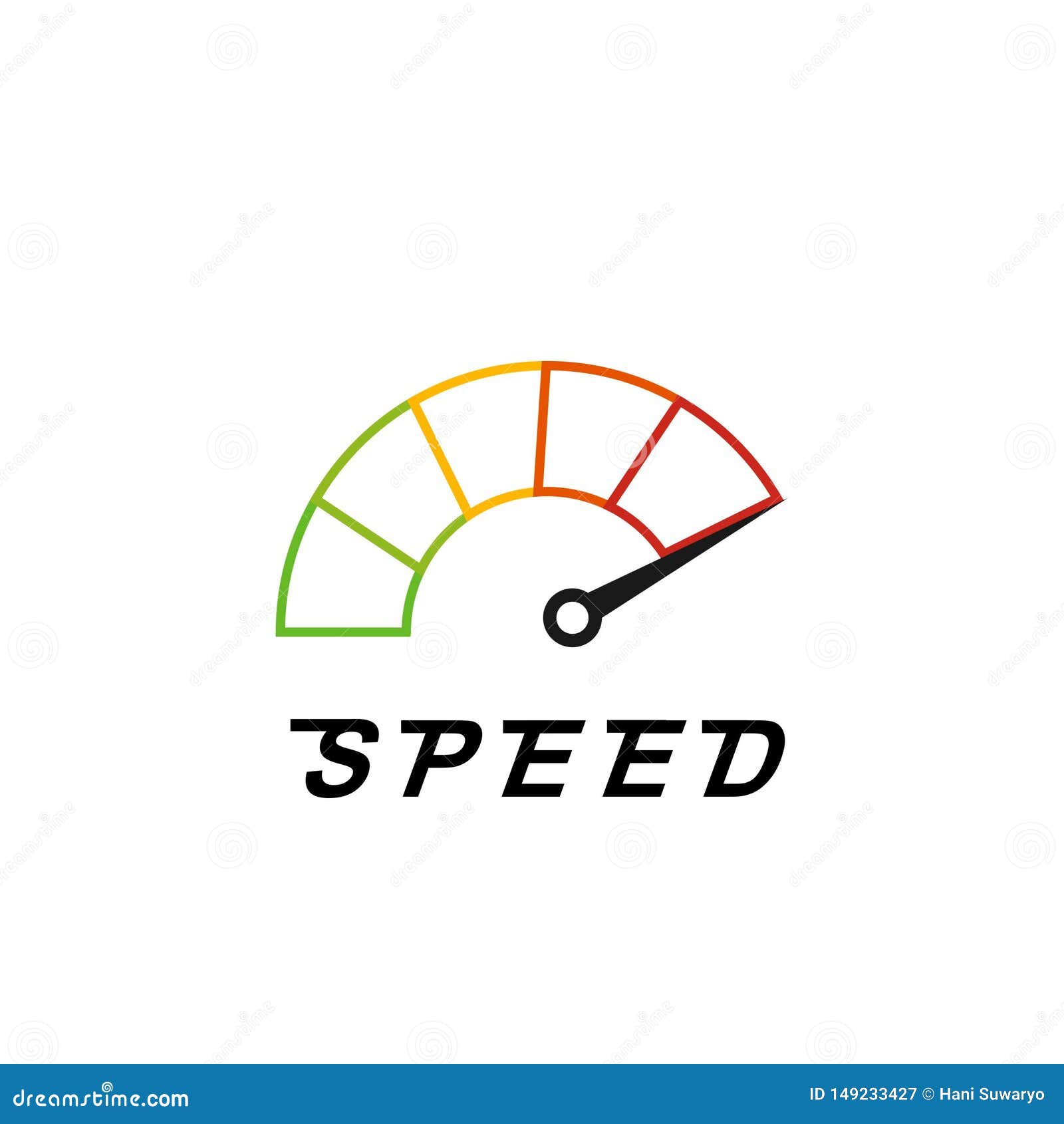 Website Speed Loading Time. Web Browser with Speedometer Test Showing ...