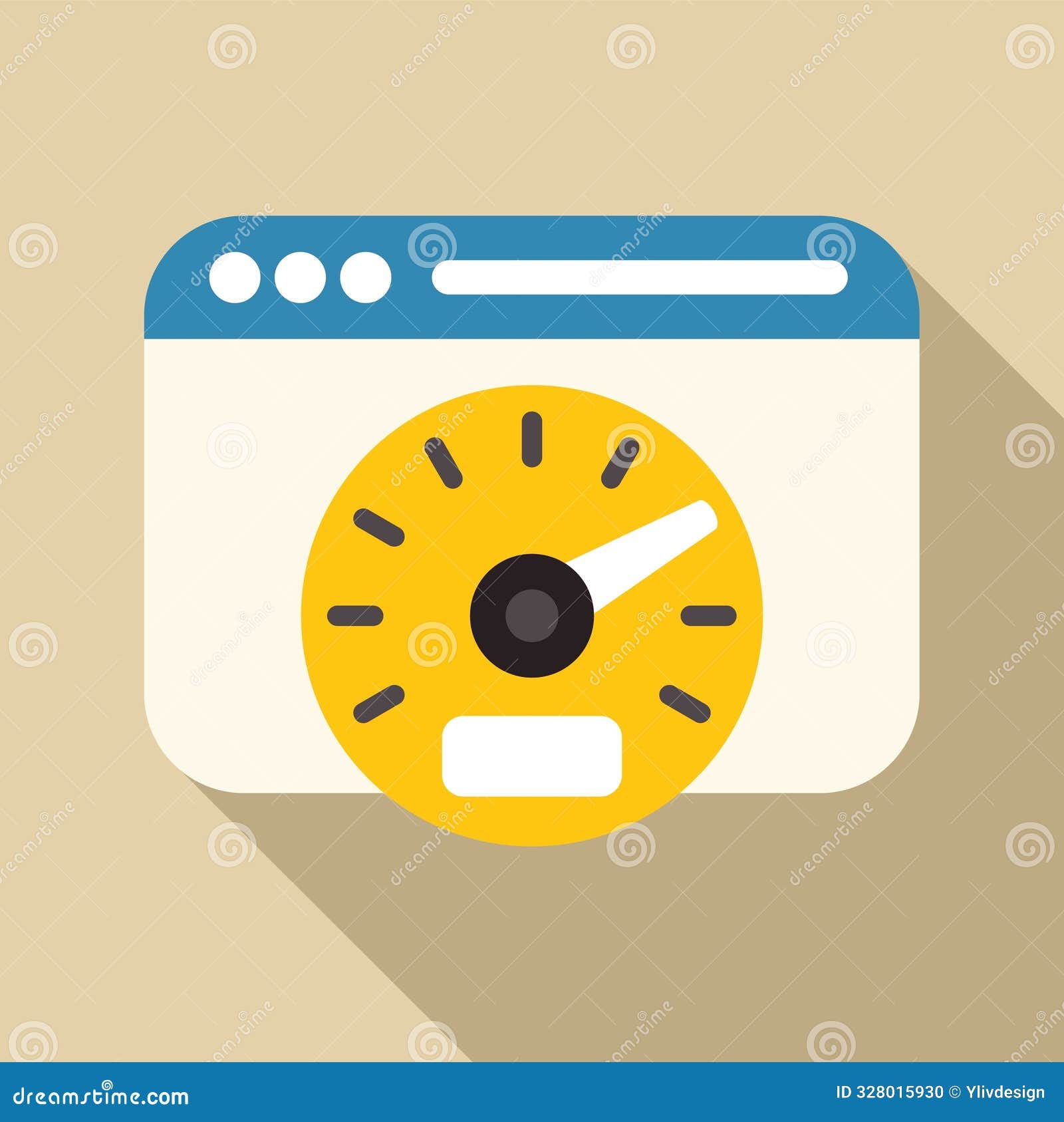 Website Speed Optimization with Speedometer Showing Internet Connection ...