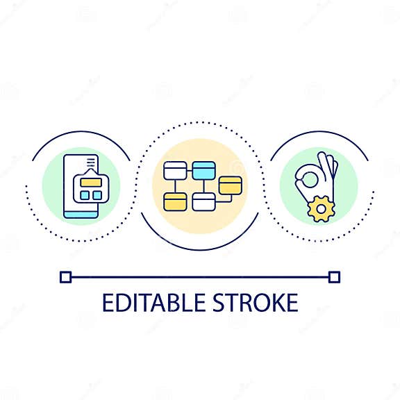 Website Structure Loop Concept Icon Stock Vector - Illustration of system, line: 254837472