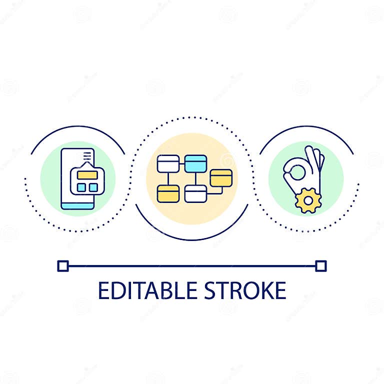 Website Structure Loop Concept Icon Stock Vector - Illustration of system, line: 254837472