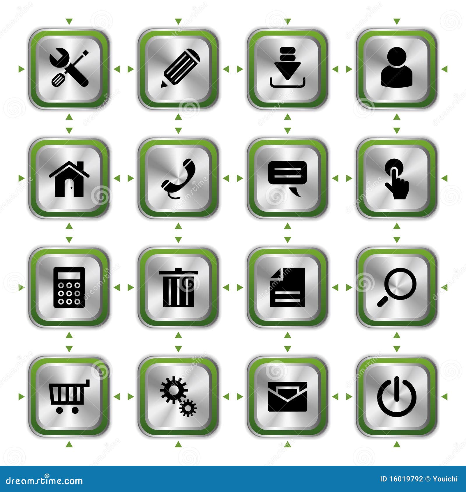 Website stylish icons set stock vector. Illustration of home - 16019792