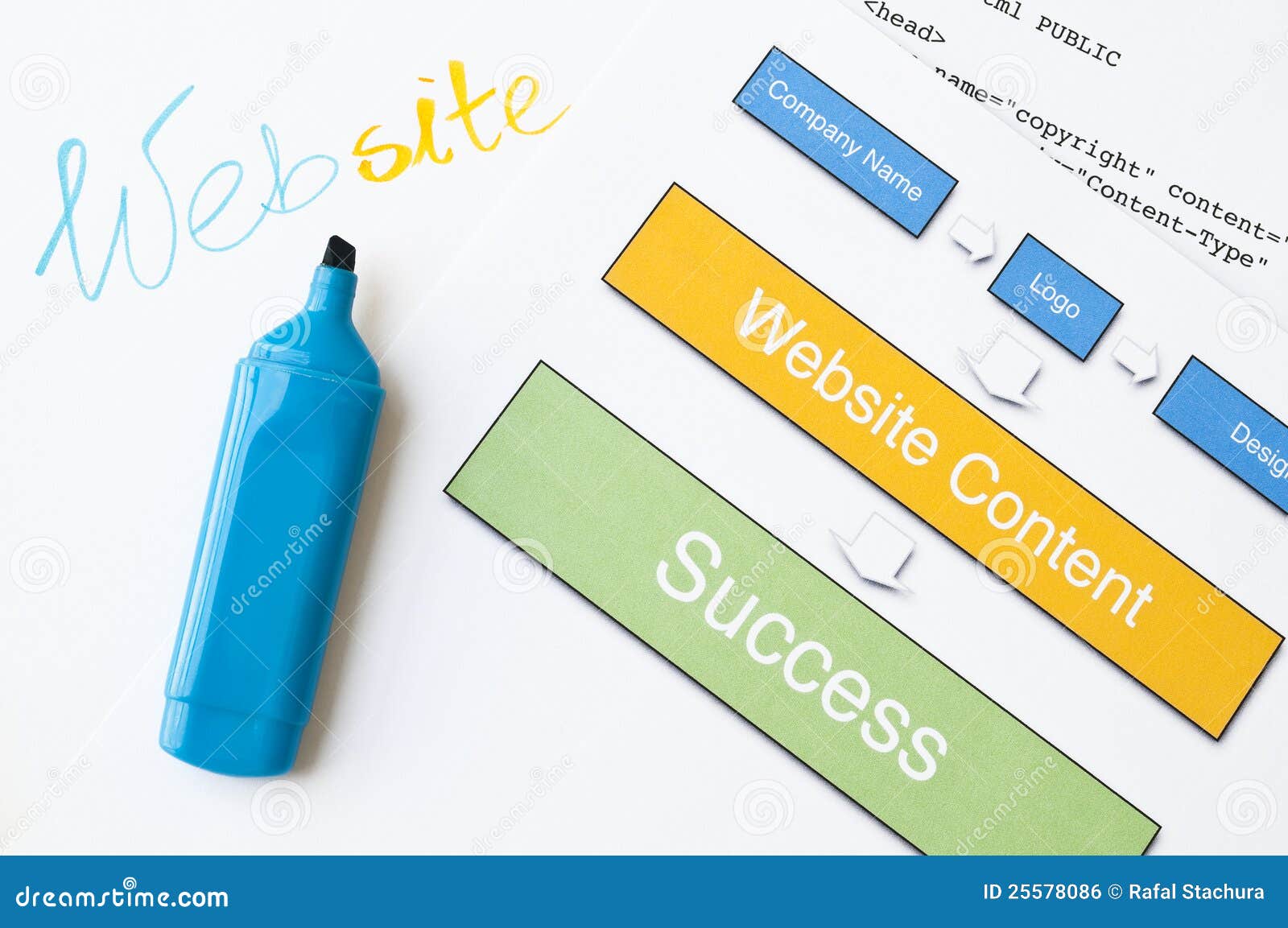 Website success stock photo. Image of handwriting, search - 25578086