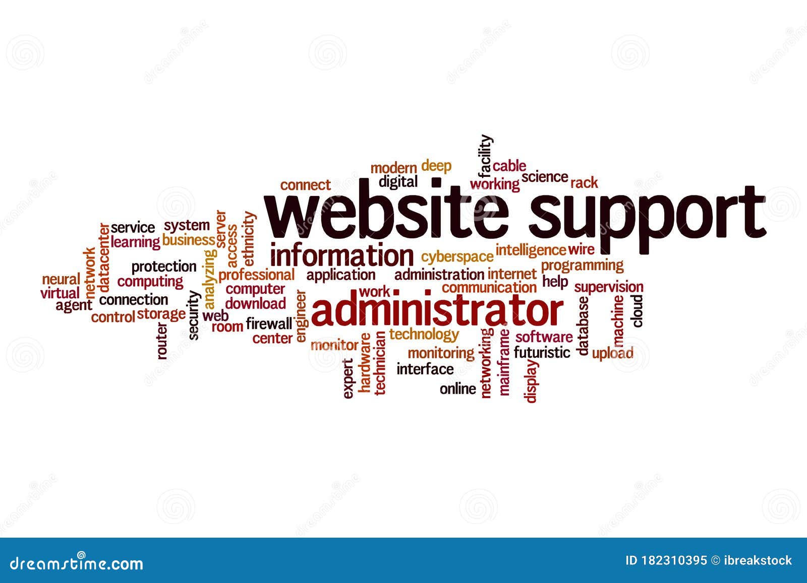 Website Support Word Cloud Concept Stock Illustration - Illustration of ...