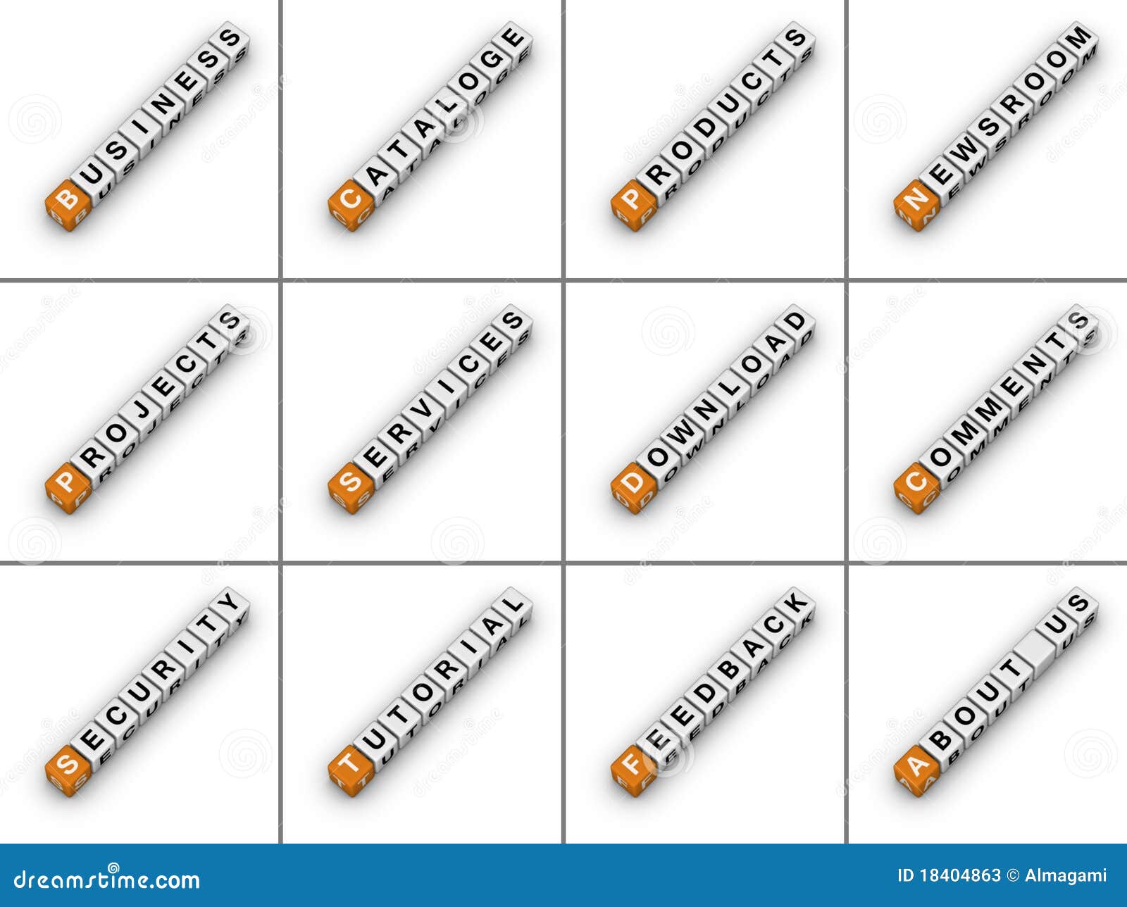 Website Tabs stock illustration. Illustration of choice - 18404863