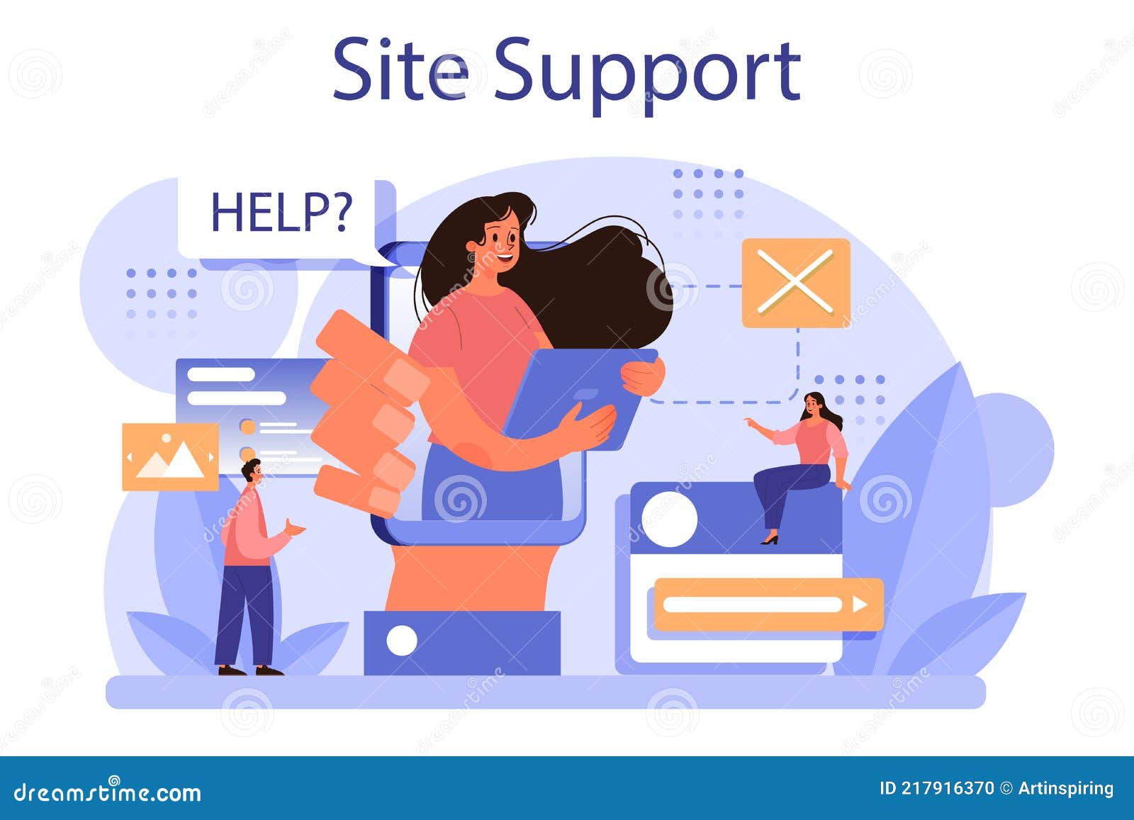 Website Technical Support Concept. Idea of Web Page Diagnostic Stock ...