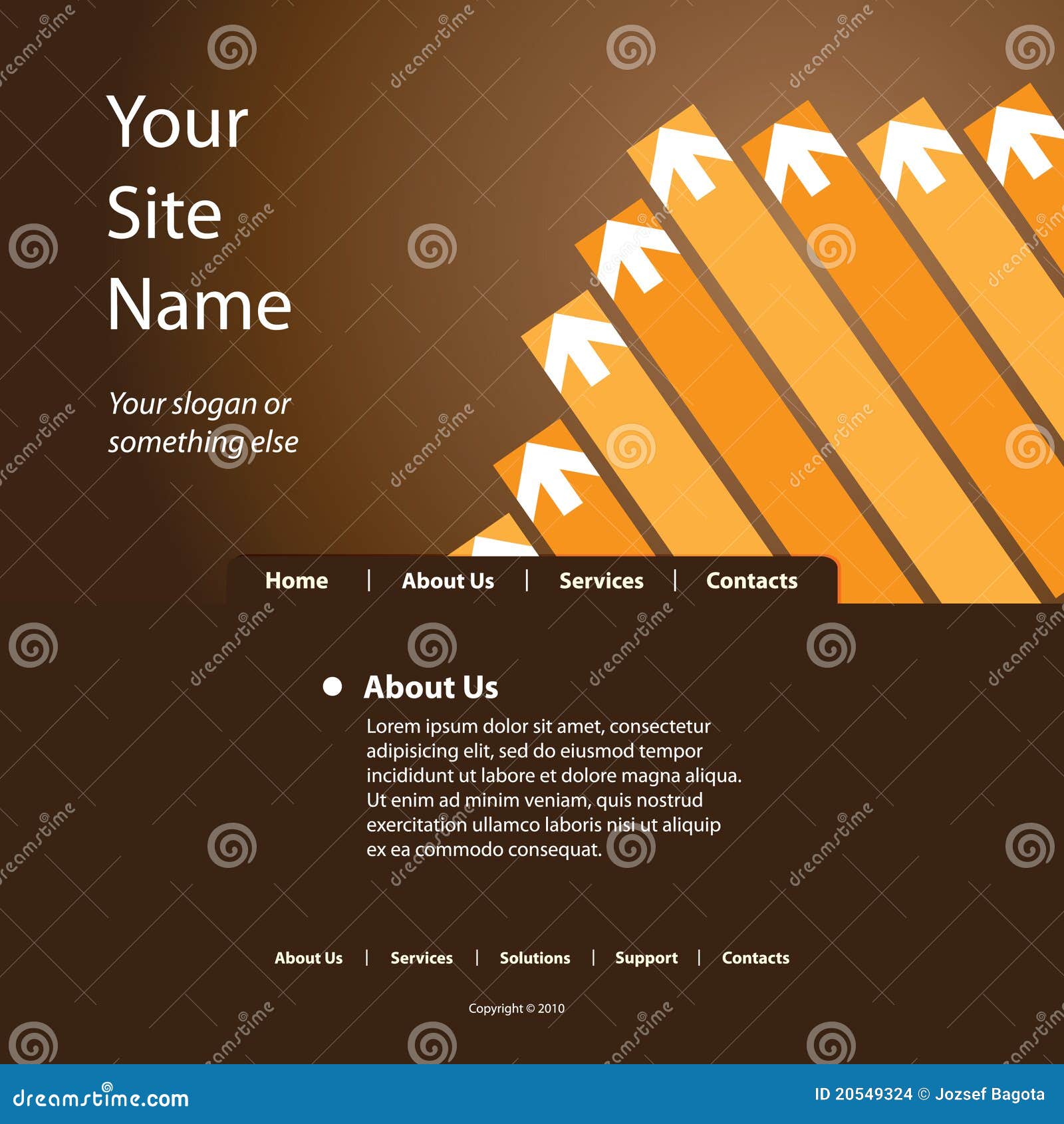 Website Template Vector stock vector. Illustration of modern - 20549324