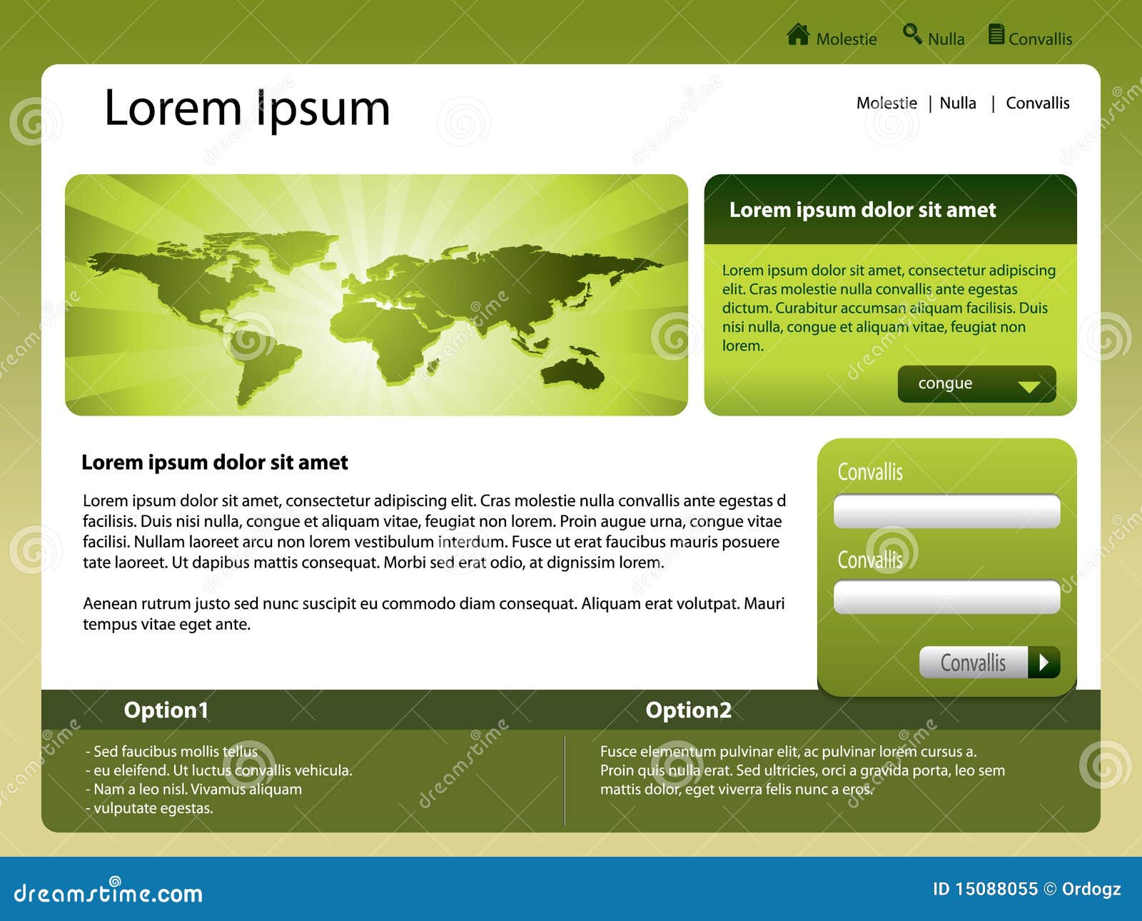 Website template world stock vector. Illustration of layout - 15088055