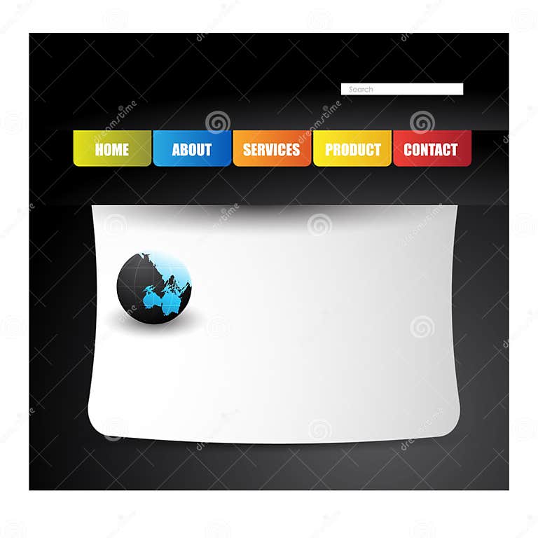 Website Templete.Vecotor.Eps10 Stock Vector - Illustration of gallery ...