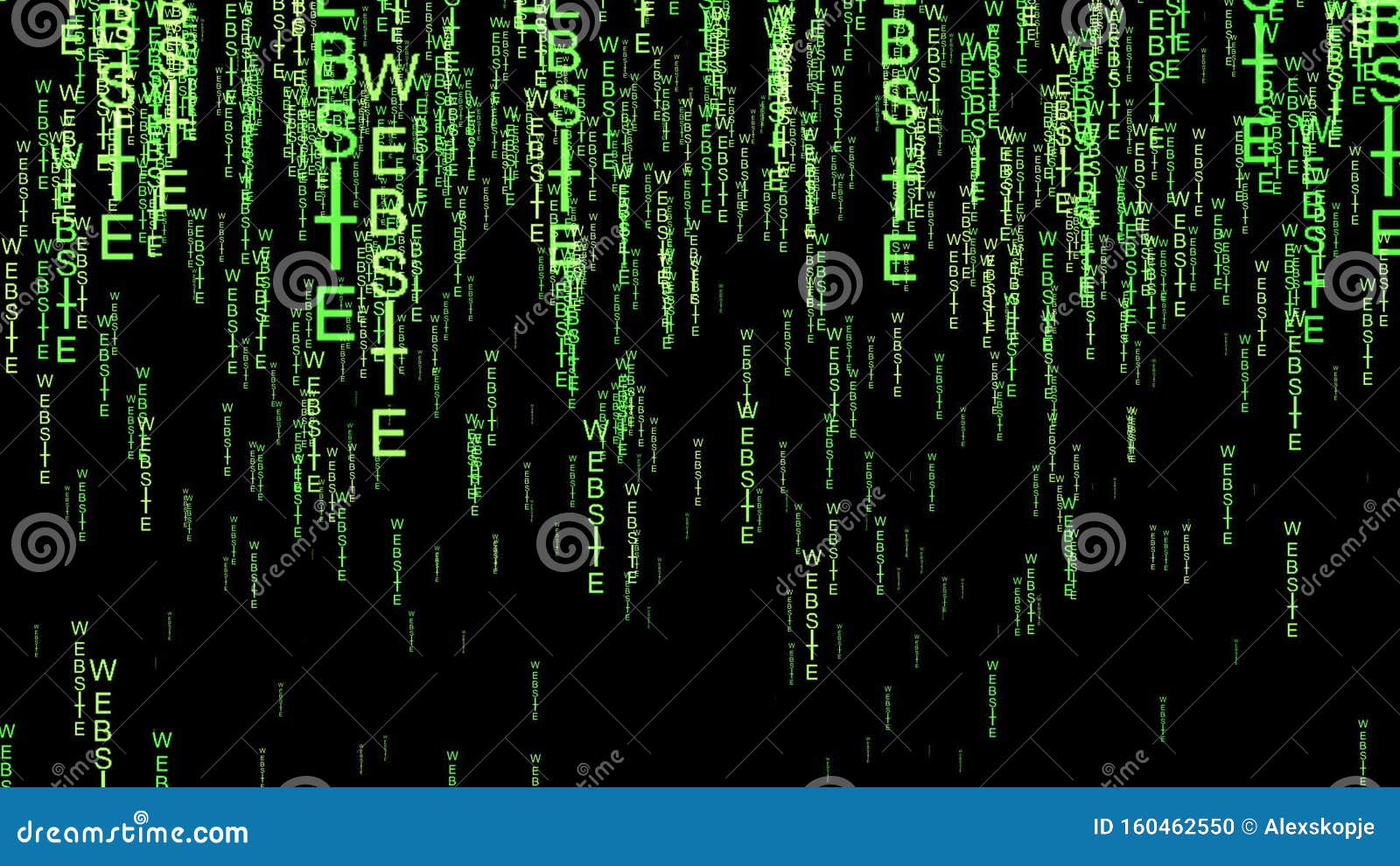 Website Text Code Matrix Style Stock Footage - Video of abstract, style ...