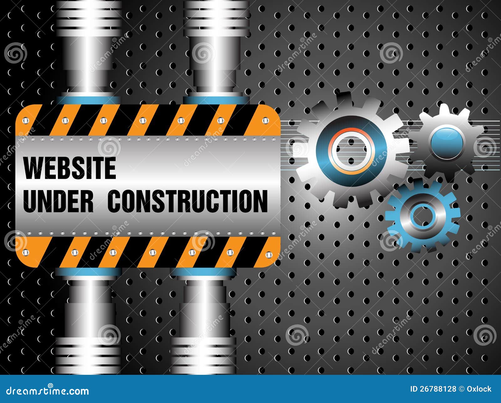 Website under construction stock vector. Illustration of internet ...