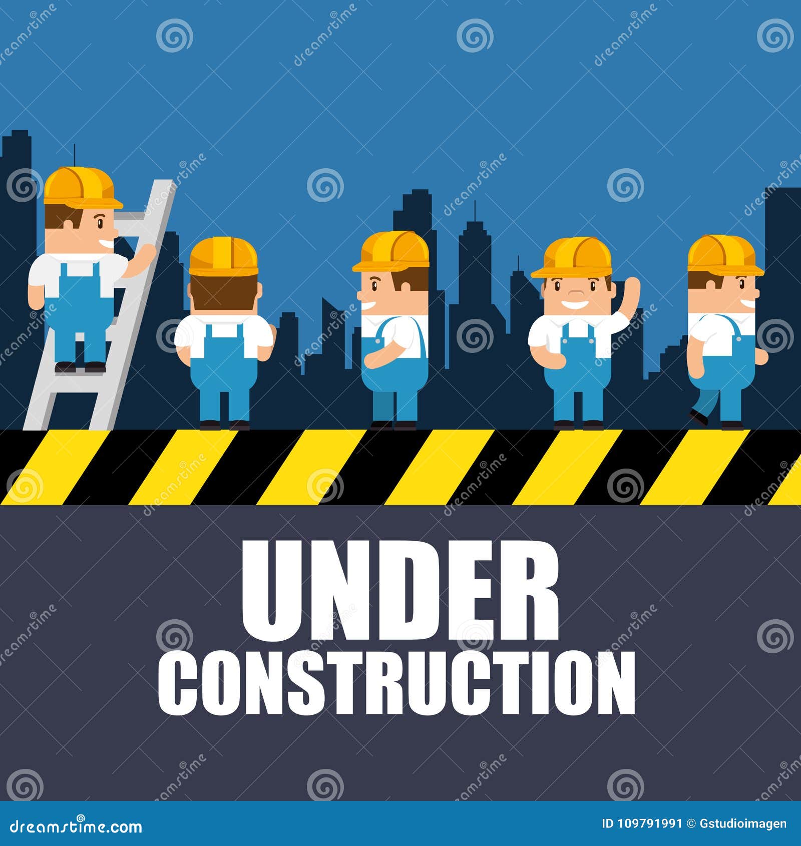 Website Under Construction Background Stock Vector - Illustration of ...