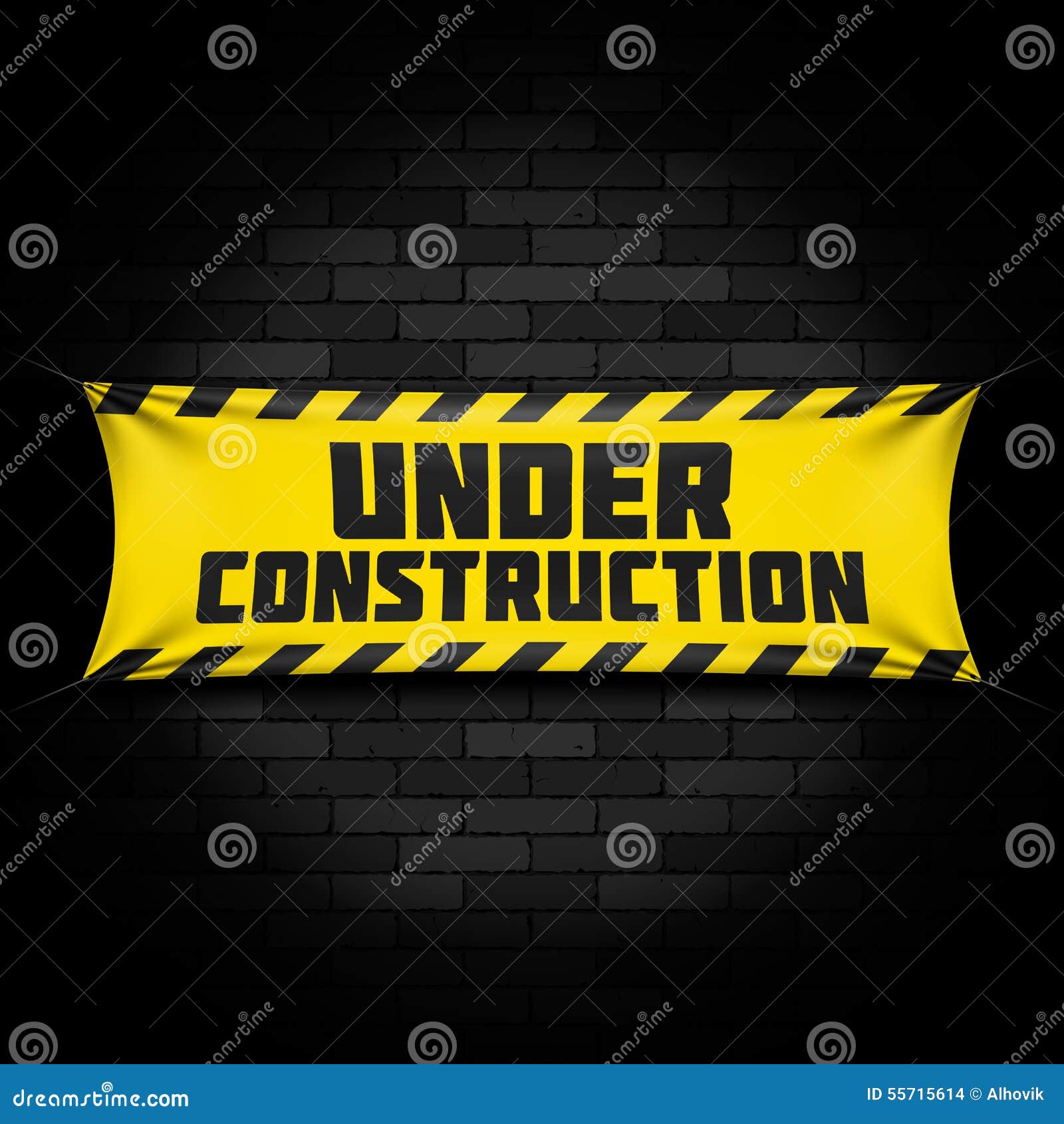Construction Banner. Development. Building Process Cartoon Vector ...