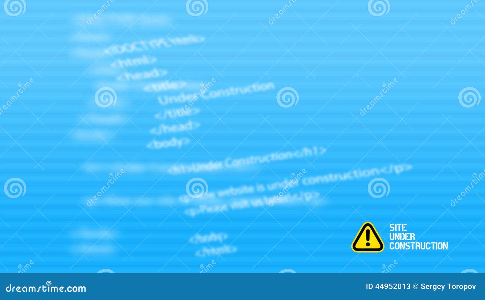 Website Under Construction Design Template Stock Vector - Illustration ...