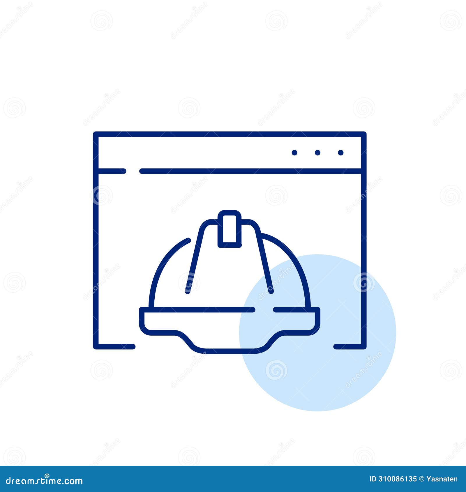 Website Under Construction. Development and Maintenance. Hard Hat and ...