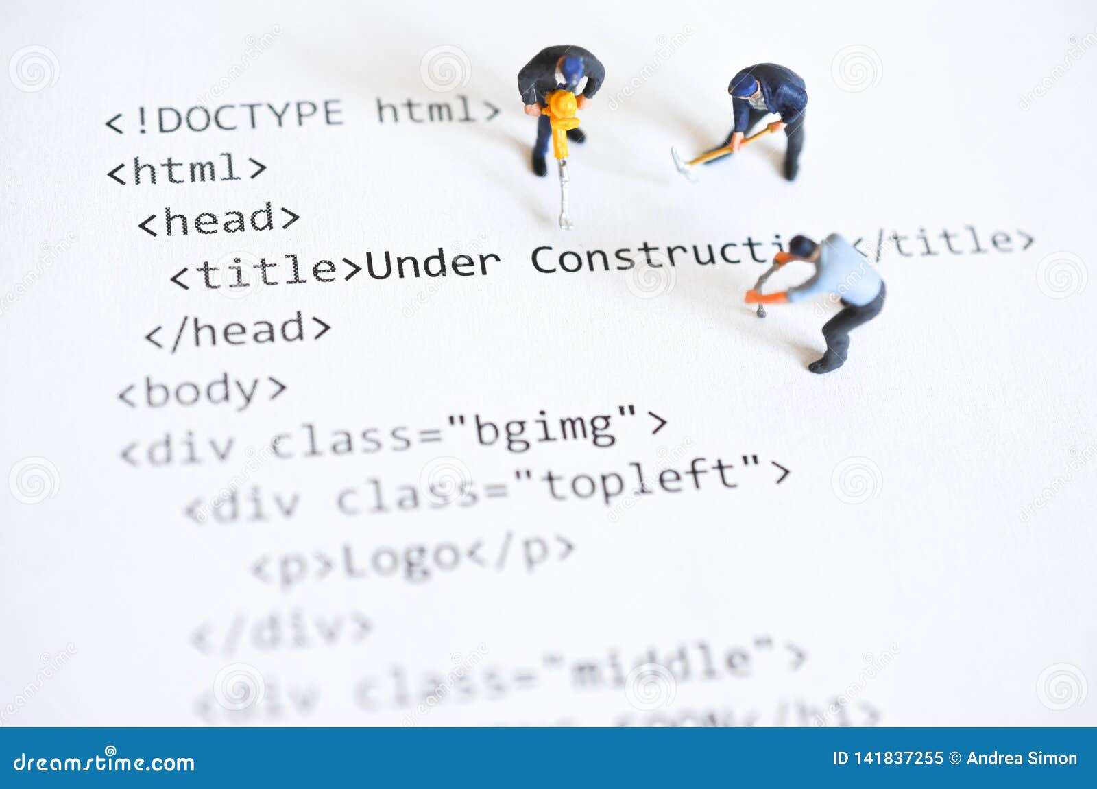 Website under construction stock image. Image of page - 141837255