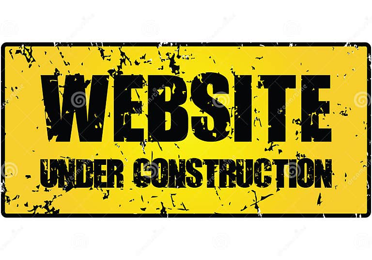 Website Under Construction Sign Stock Vector - Illustration of ...