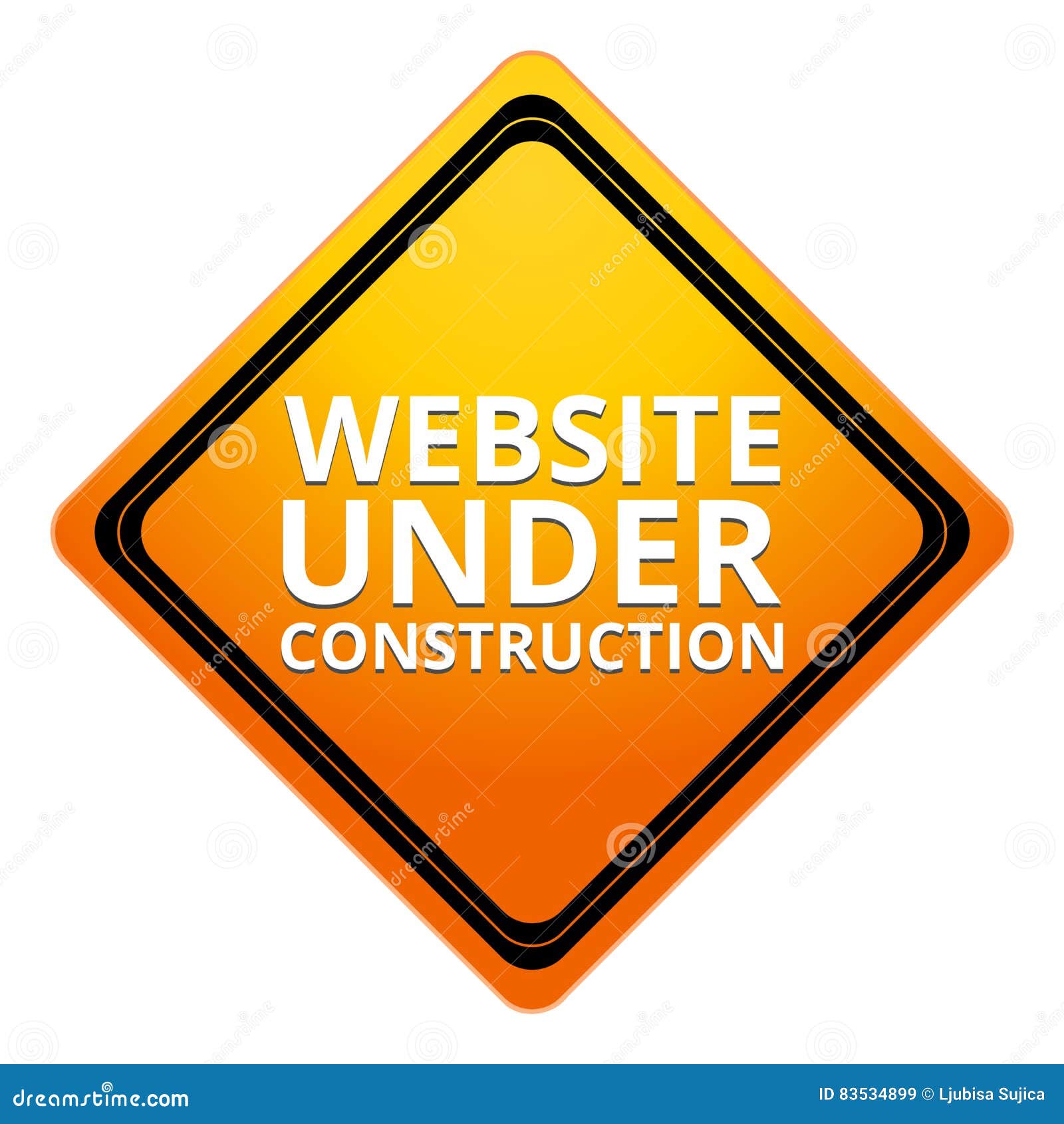 Website Under Construction Sign Stock Vector - Illustration of banner ...