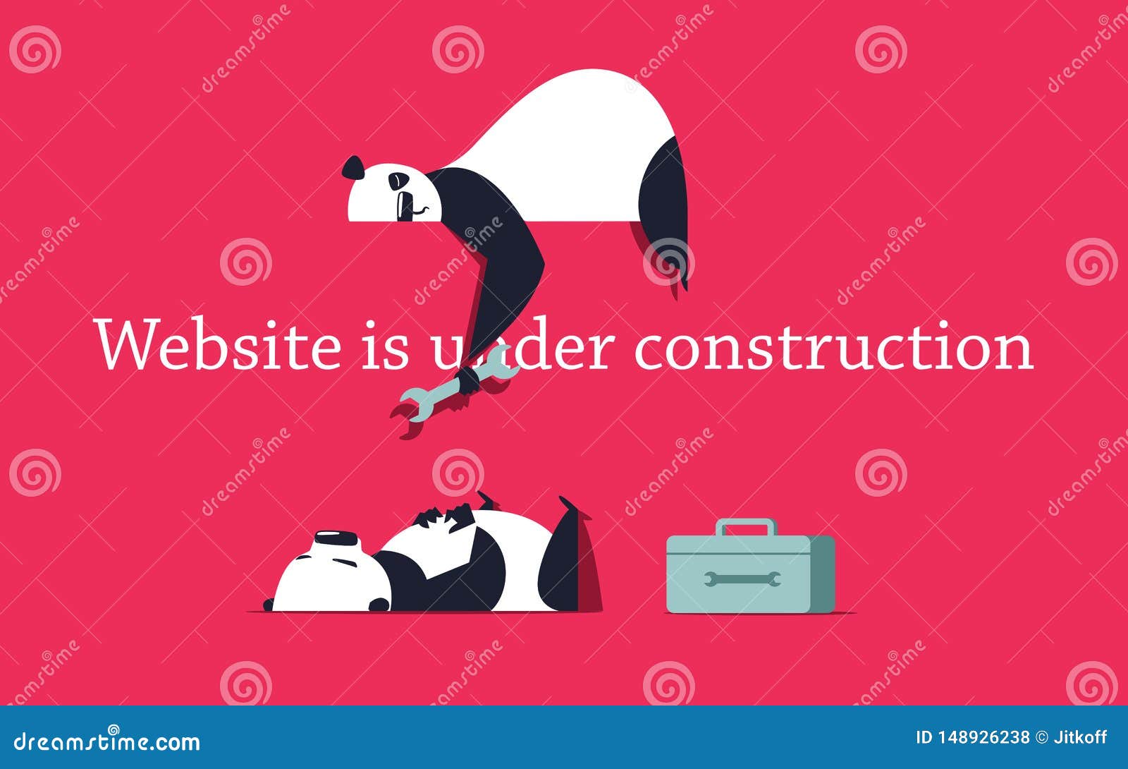 Website is Under Construction Stock Vector - Illustration of concept ...