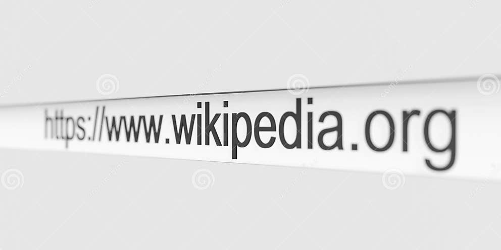 Website Url Wikipedia Address Www.wikipedia.org Editorial Stock Image ...