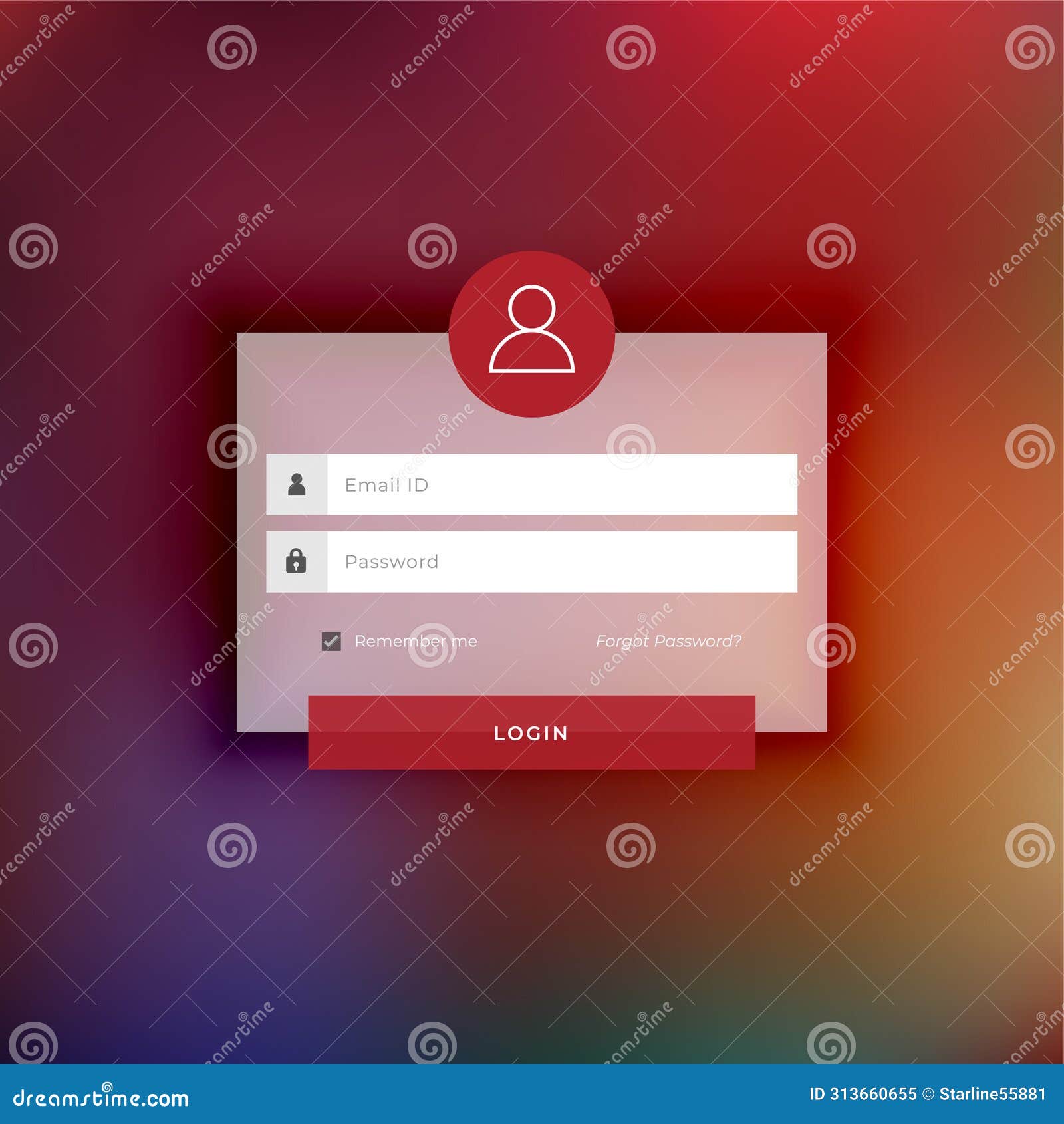 Website User Login Page Template Design Stock Vector - Illustration of ... Website User Login Page Template Design Stock Vector - Illustration of ...