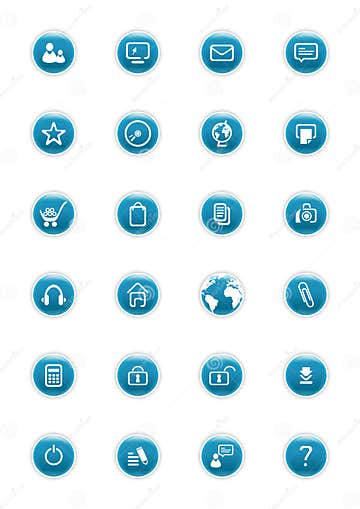 Website Vector Buttons stock vector. Illustration of camera - 5822904