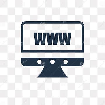 Website Vector Icon Isolated on Transparent Background, Website Stock ...