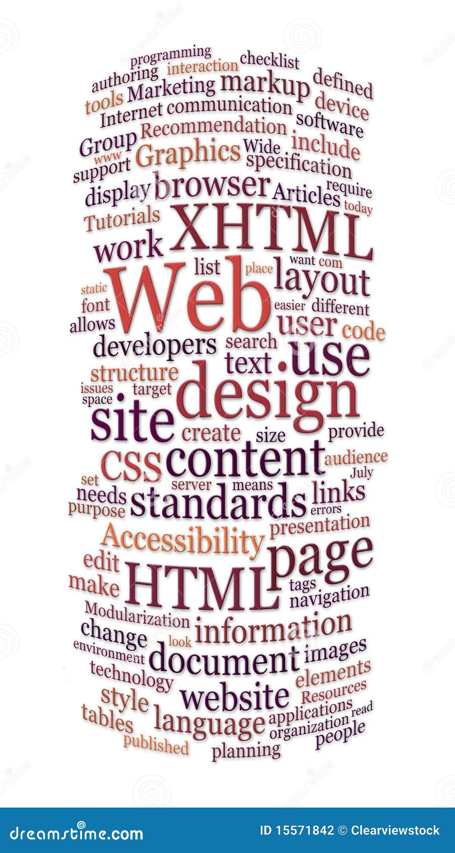 Website Web Design Word Cloud Stock Illustration - Illustration of ...