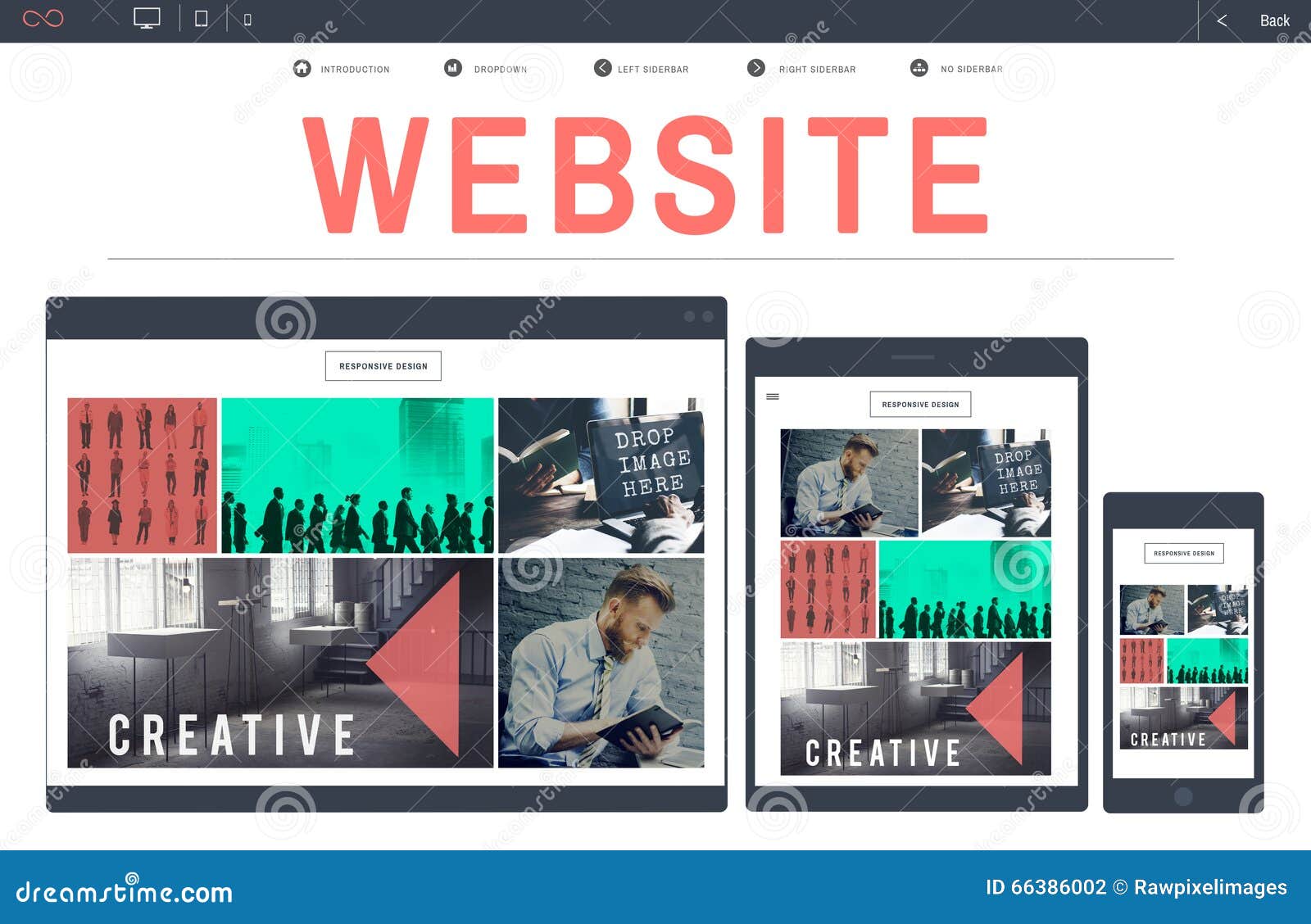 Website Web Design WWW Homepage Digital Device Concept Stock Photo ...