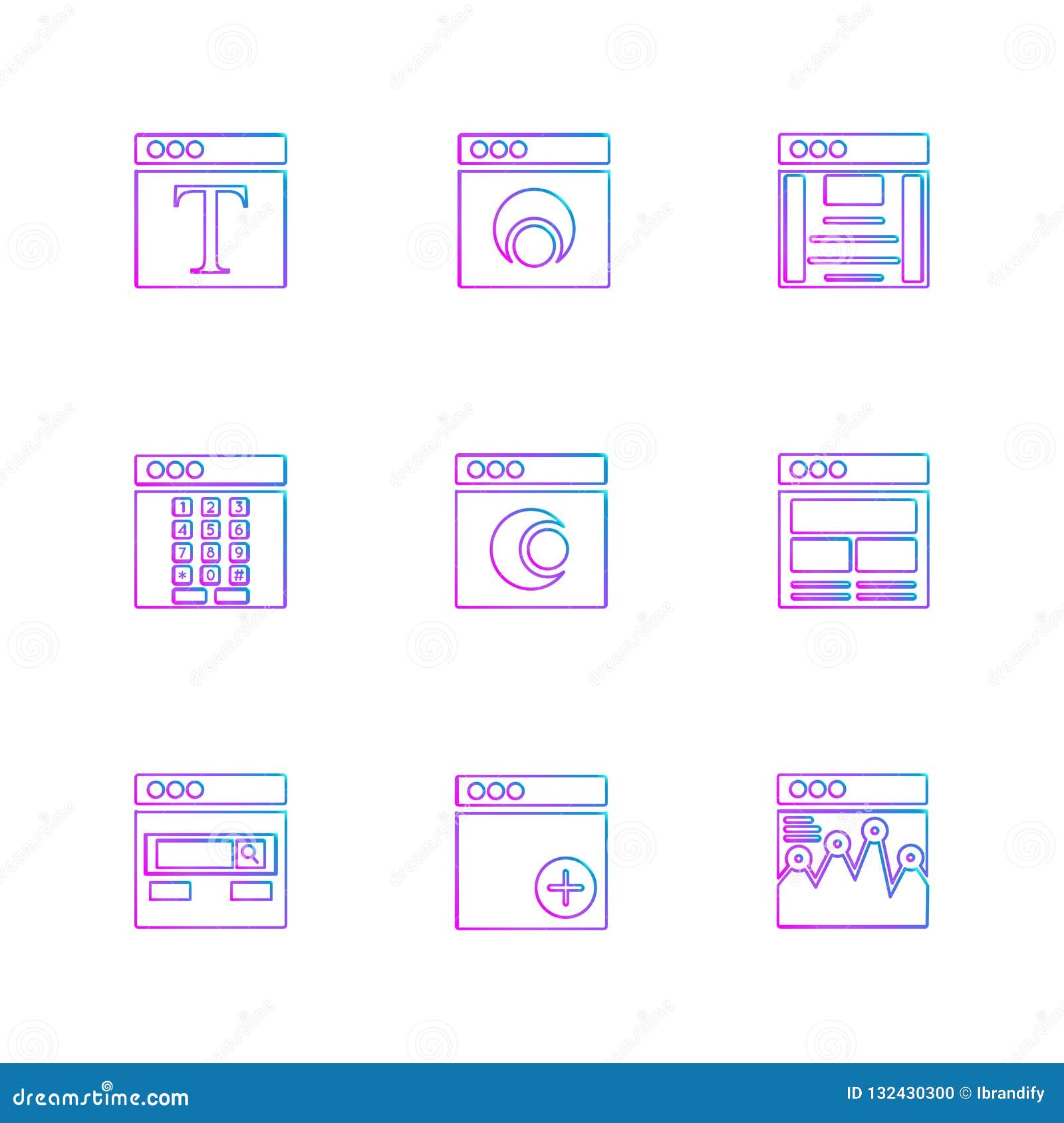 Website , Web , User Interface , Web App , Eps Icons Set Vector Stock ...