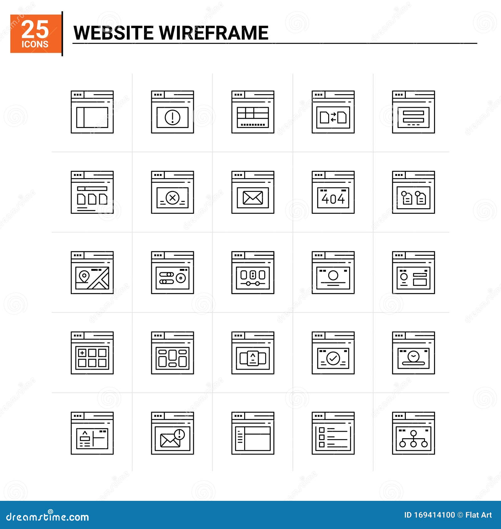 Wireframe Icon. Trendy Wireframe Logo Concept On White Background From ...