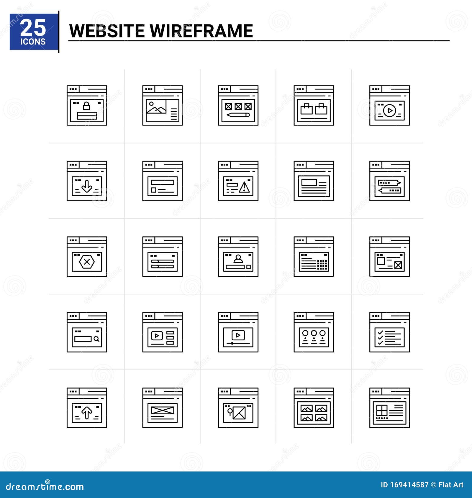 Wireframe Icon. Trendy Wireframe Logo Concept On White Background From ...