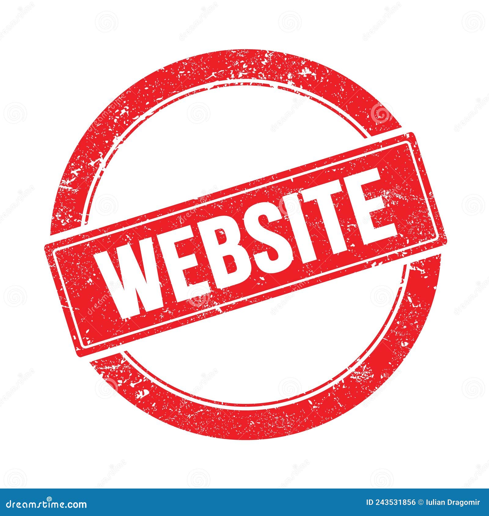 WEBSITE, Word on Red Round Stamp Stock Illustration - Illustration of ...
