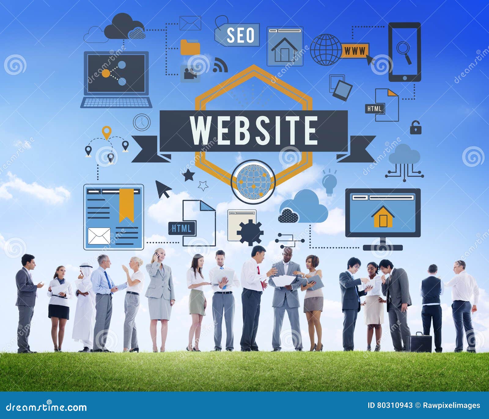 Website Www Connection Internet Online Concept Stock Image - Image of ...