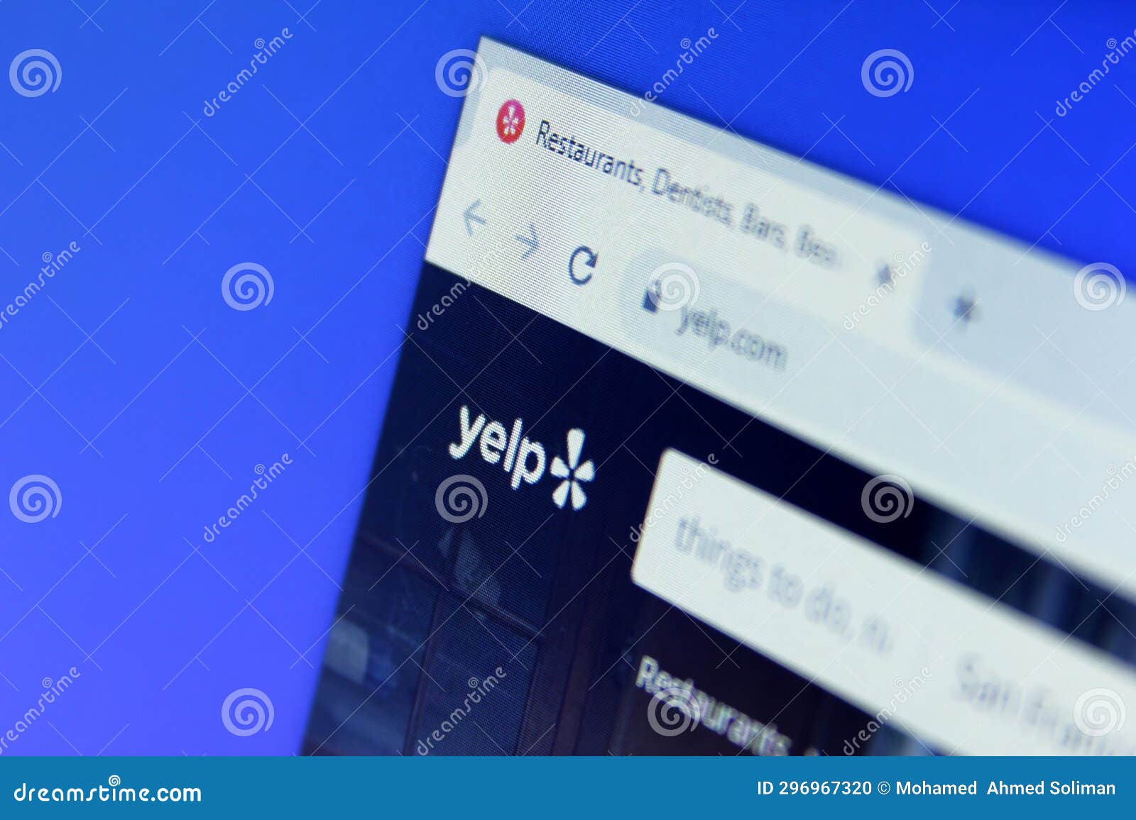 Yelp company logo editorial image. Image of brand, marketing - 296967320